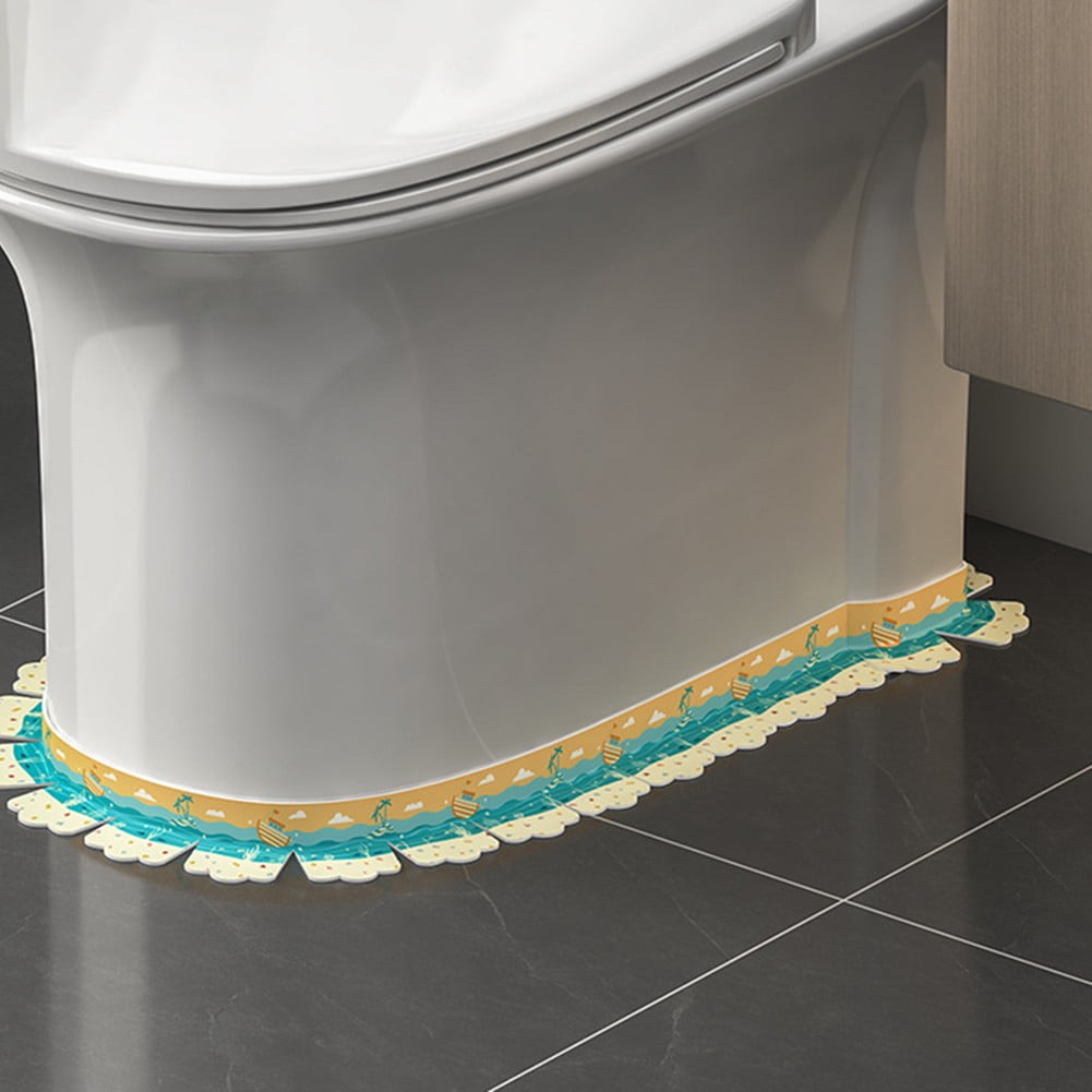 Bathroom Edge Sealing Strip 1.5m PVC Waterproof Sticker for Toilet Sink ...