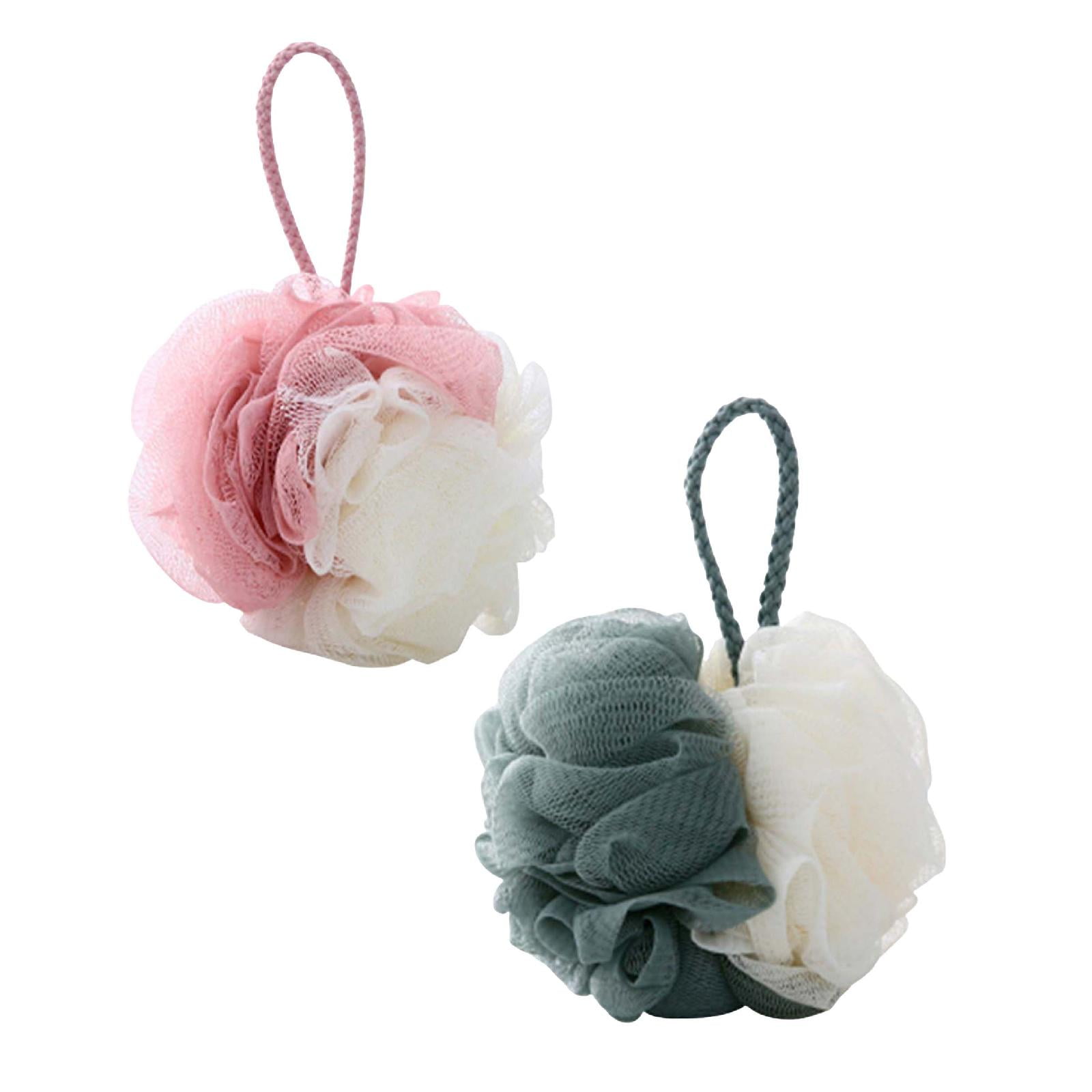 Bathroom Essentials: Soft Mesh Luffa Net Sponge Bath Sponges Shower Puffs Body Puff Shower ...