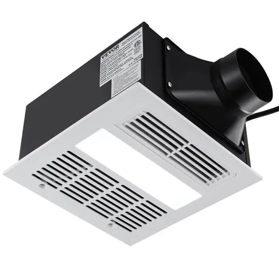 Bathroom Exhaust Fan, 1500W Heating, 110 CFM High-Efficiency ...