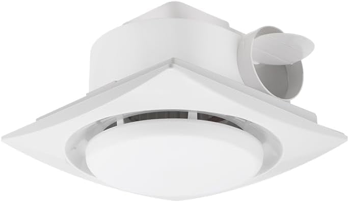 Bathroom Exhaust Fan with Light, 10 Inch Exhaust Fan Ceiling Mount ...