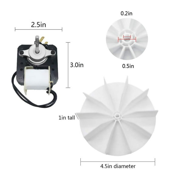 Universal Bathroom Fan Replacement Electric Motor
