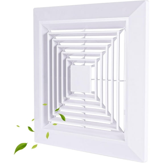 Bathroom Fan Cover Replacement, 12x12 Inch Square Bathroom Exhaust Fan ...