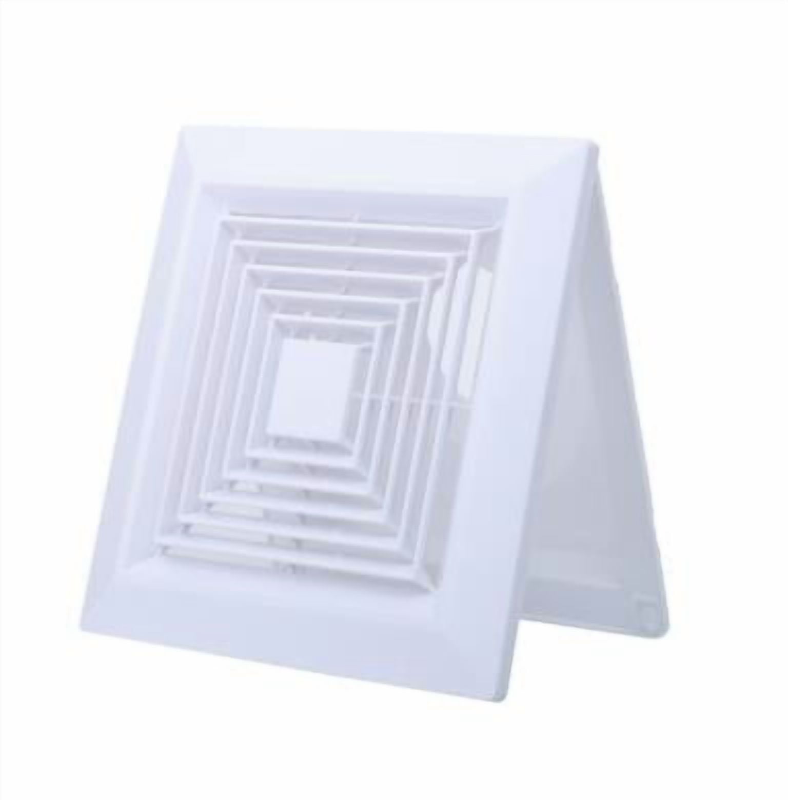 Square Bathroom Fan Cover - Plastic Ceiling Vent Grille with Clip, Air ...