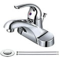 Bathroom Faucet 1 Handle Low Arc Single Handle 4 inch Centerset ...