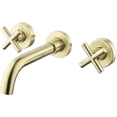 Bathroom Faucet 3 Hole Basin Mixer Tap Double Handle Bathroom Sink ...