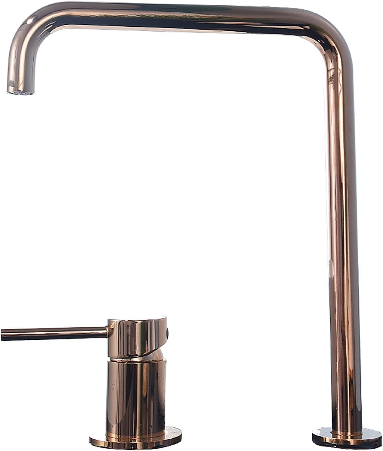 Bathroom Faucet 360° Rotating Water Outlet Bathroom Sink Faucet 2 Holes ...