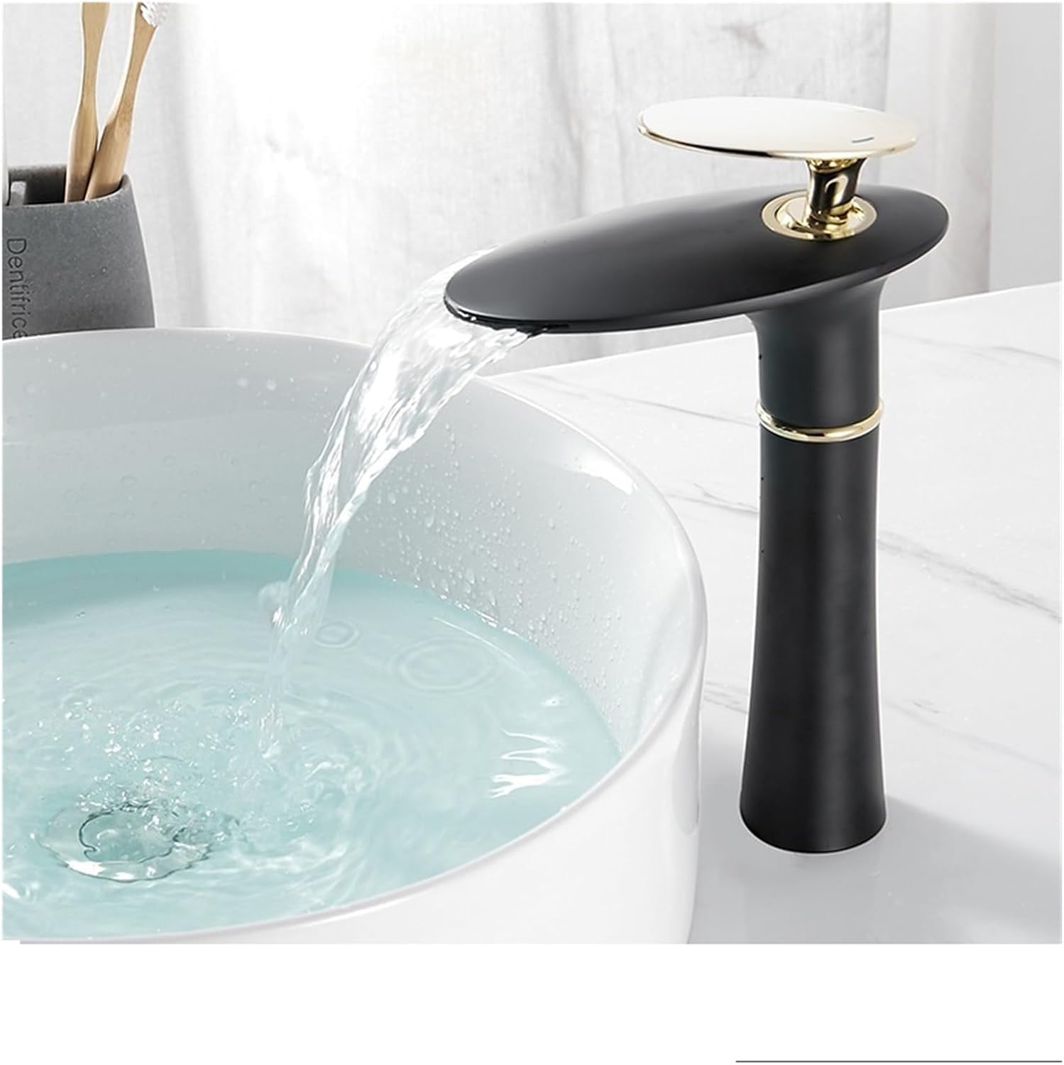 Bathroom Faucet Basin Faucet All Copper Cold and Hot Waterfall Type ...