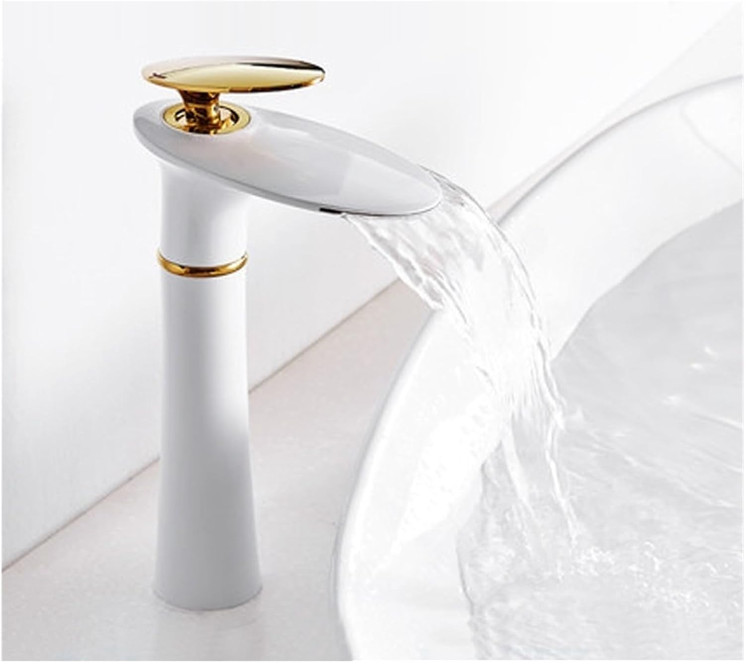 Bathroom Faucet Basin Faucet All Copper Cold and Hot Waterfall Type ...