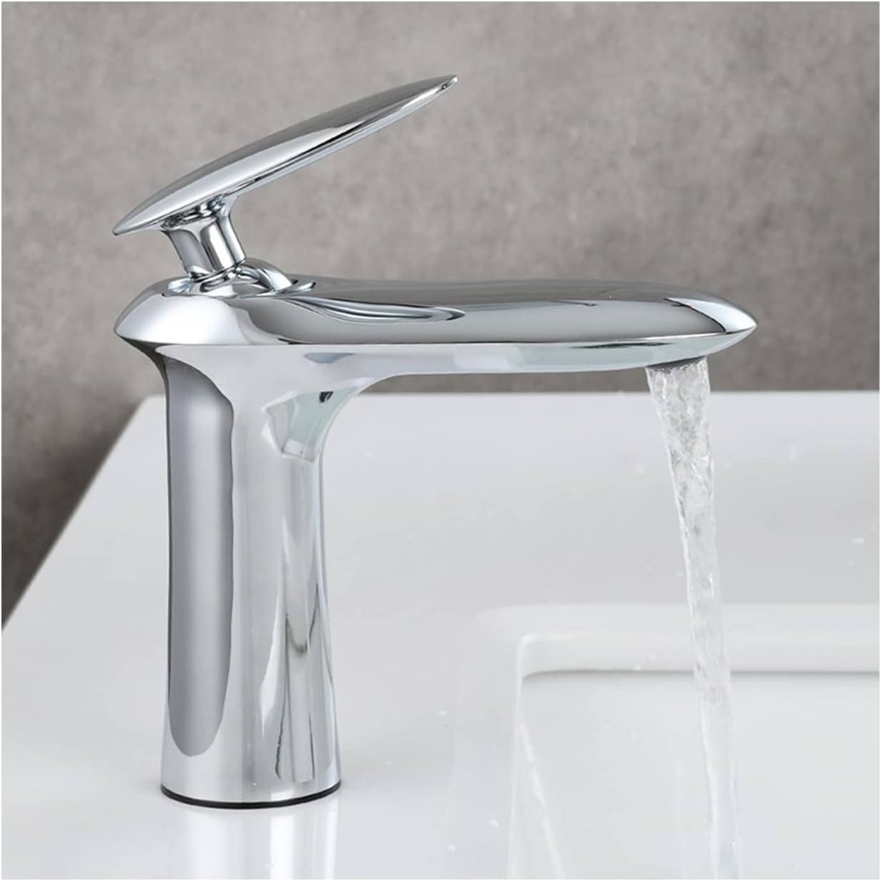 Bathroom Faucet Brass Bathroom Sink Faucet Modern Single Handle Basin Mixer Tap Aerator Lavatory ...
