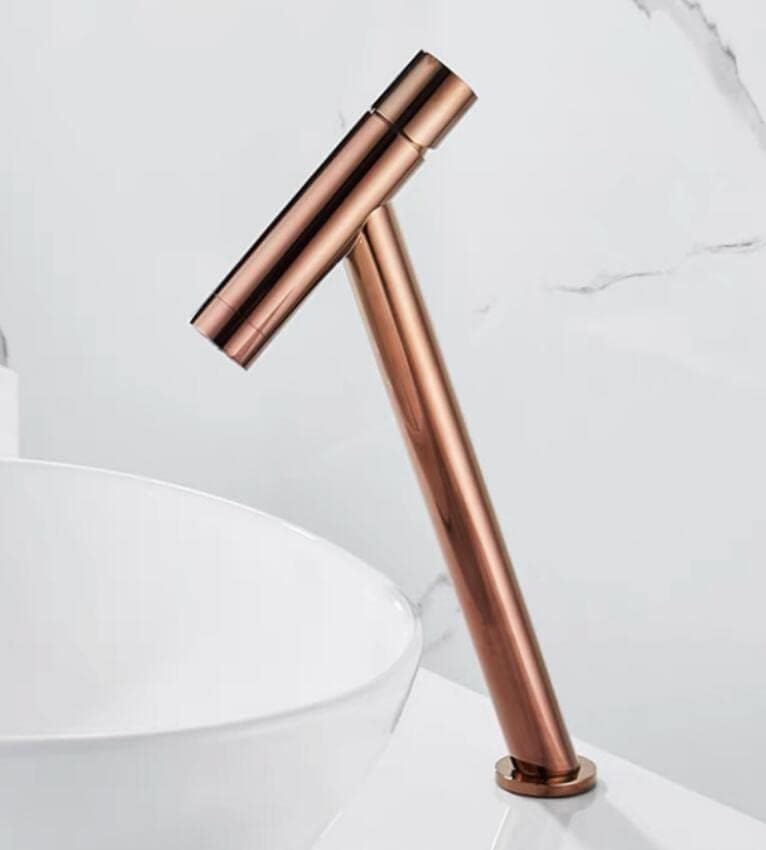 Bathroom Faucet Brass Black Basin Faucet Cold and Hot Water Mixer Sink ...