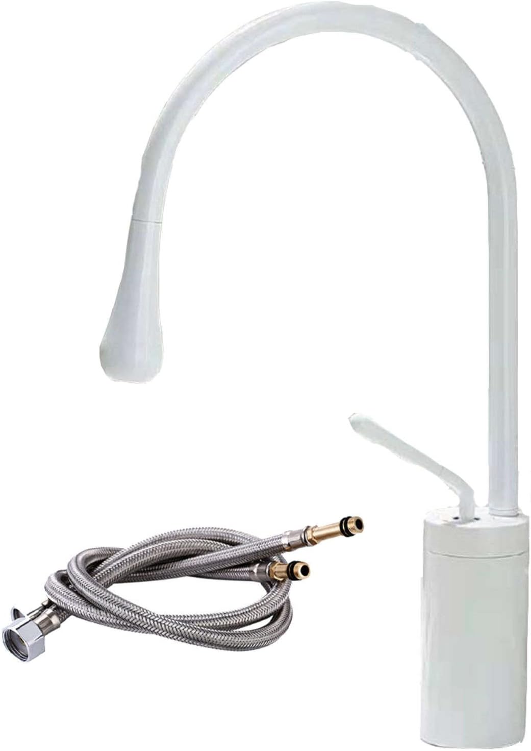 Bathroom Faucet Brass Single Hole Band Water Supply Hoses 360Degree ...