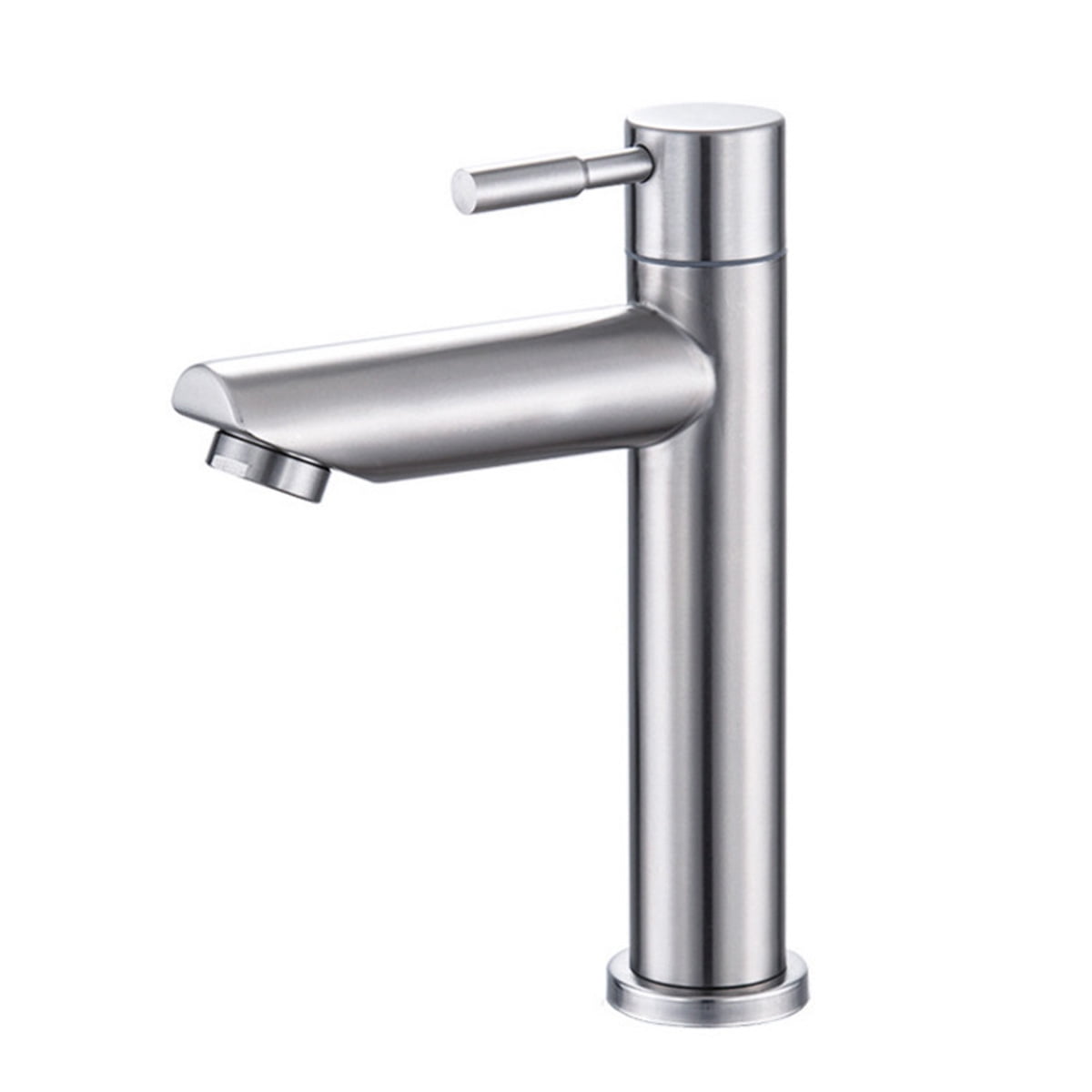 Bathroom Faucet Cold Water Only Sink Faucet Durable Copper Chrome ...