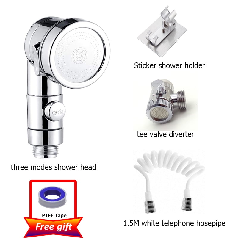 Bathroom Faucet Diverter Valve Extender Shower Head Tap Adapter ...
