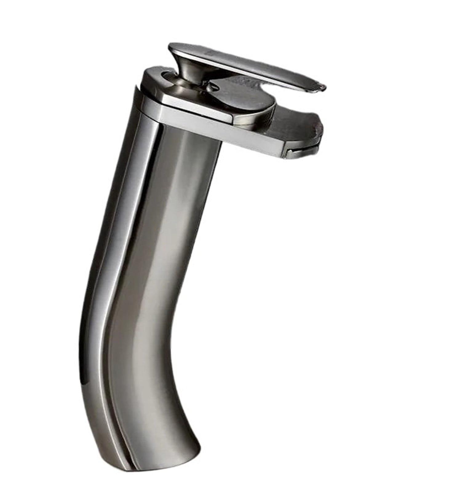 Bathroom Faucet Hot And Cold Brass Basin Faucet, Waterfall Sink Faucet ...