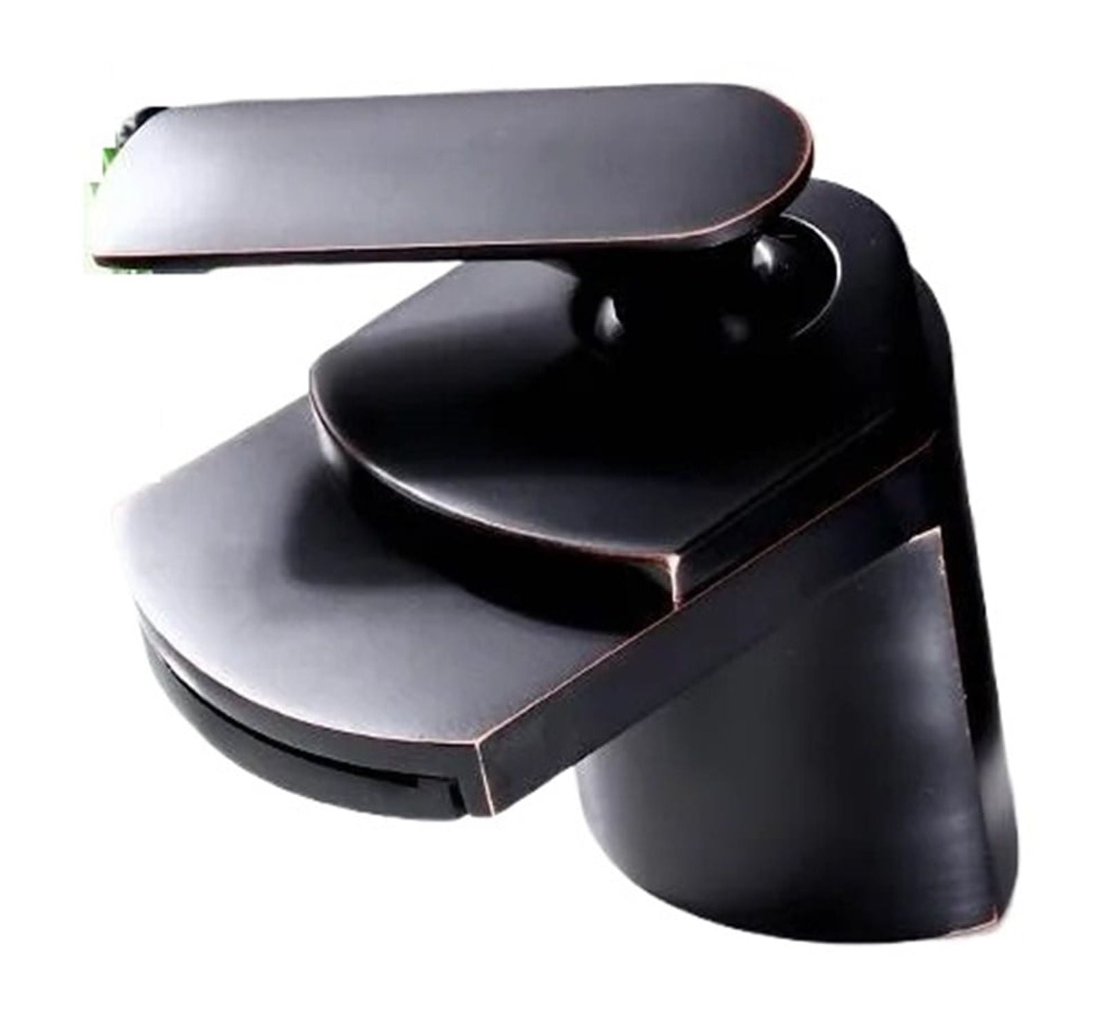 Bathroom Faucet Hot And Cold Brass Basin Faucet, Waterfall Sink Faucet ...