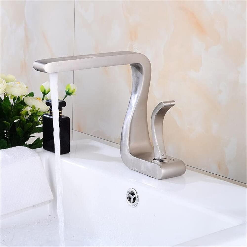 Bathroom Faucet Mixer Tap Brass Wash Basin Faucet Hot and Cold Sink ...
