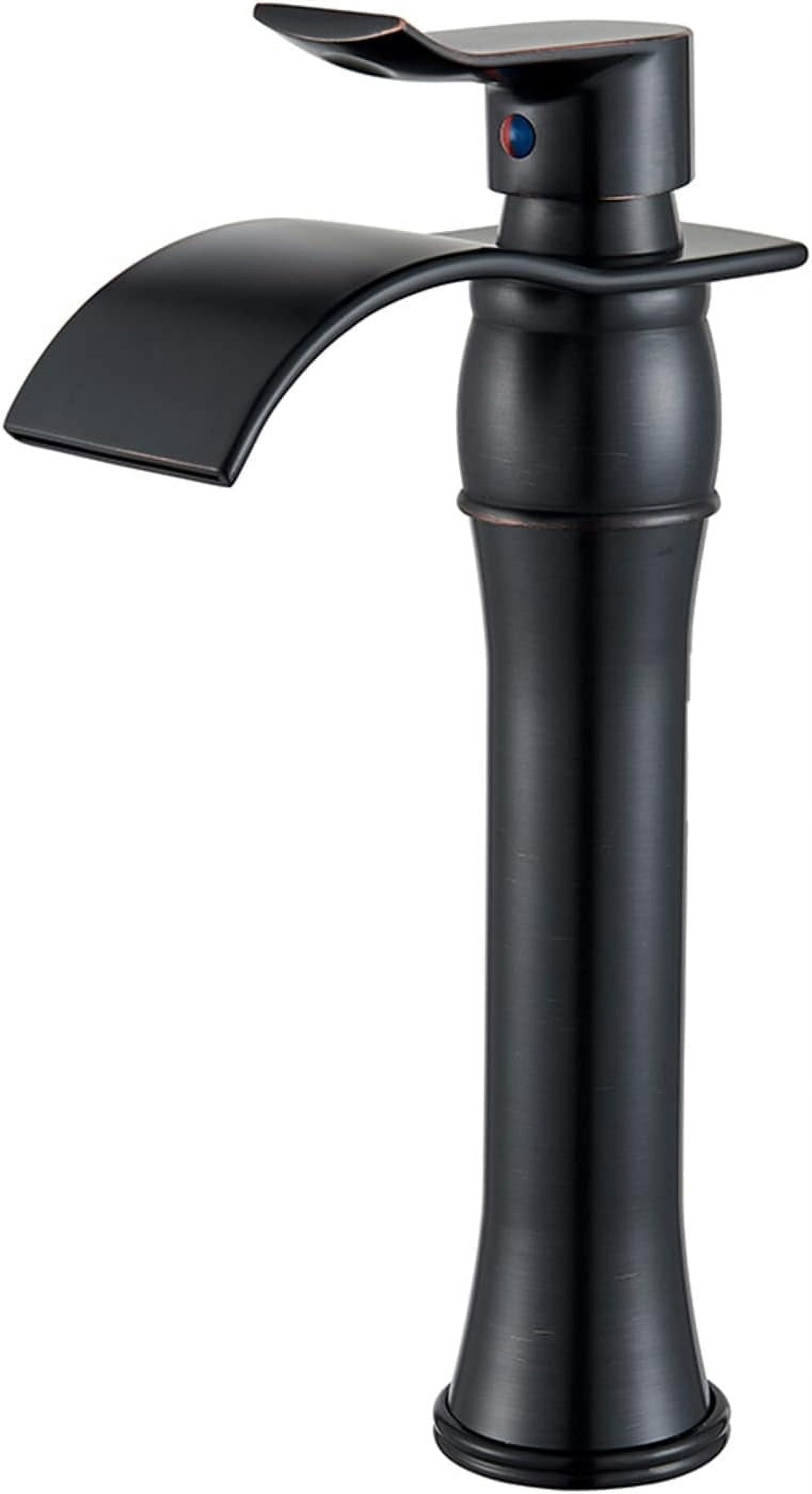 Bathroom Faucet, Modern Bathroom Mixer Tap with Waterfall Spout, Hot ...