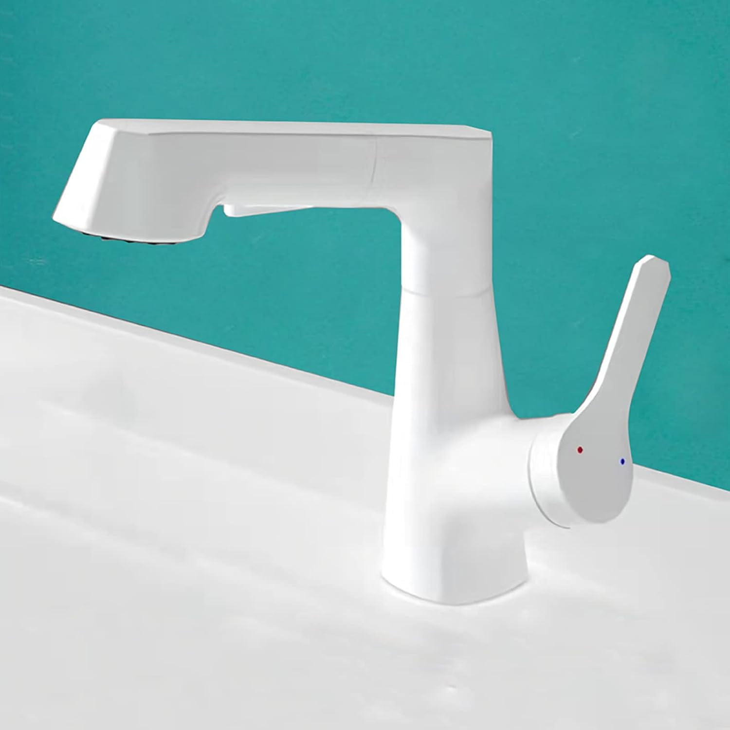 Bathroom Faucet with Pull Out Sprayer,Bathroom Sink Faucet Dual ...
