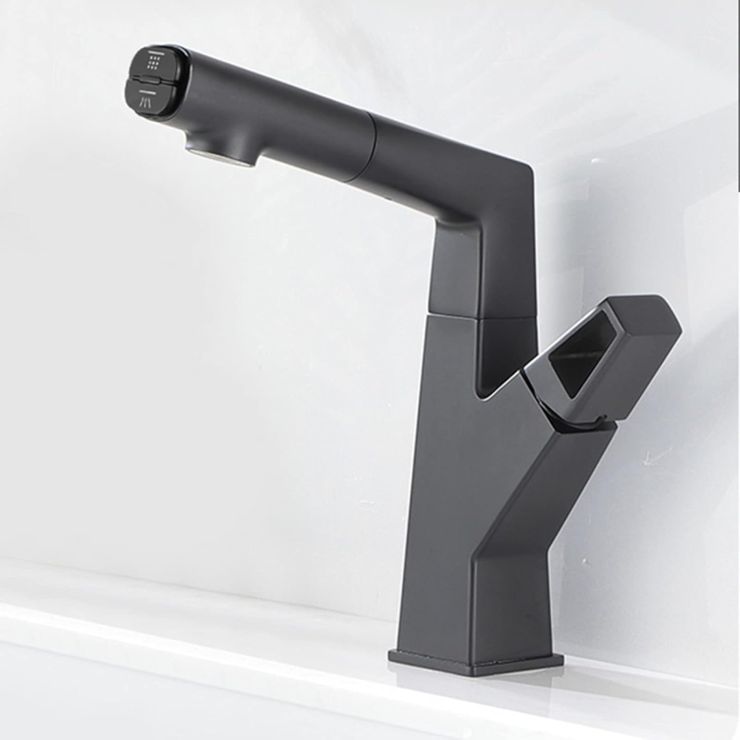 Bathroom Faucet with Pull Out Sprayer,Bathroom Sink Faucet Dual ...