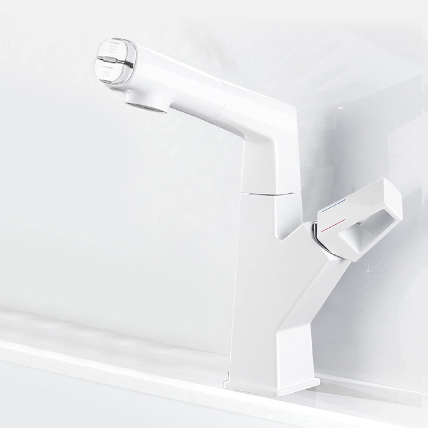 Bathroom Faucet with Pull Out Sprayer,Bathroom Sink Faucet Dual ...