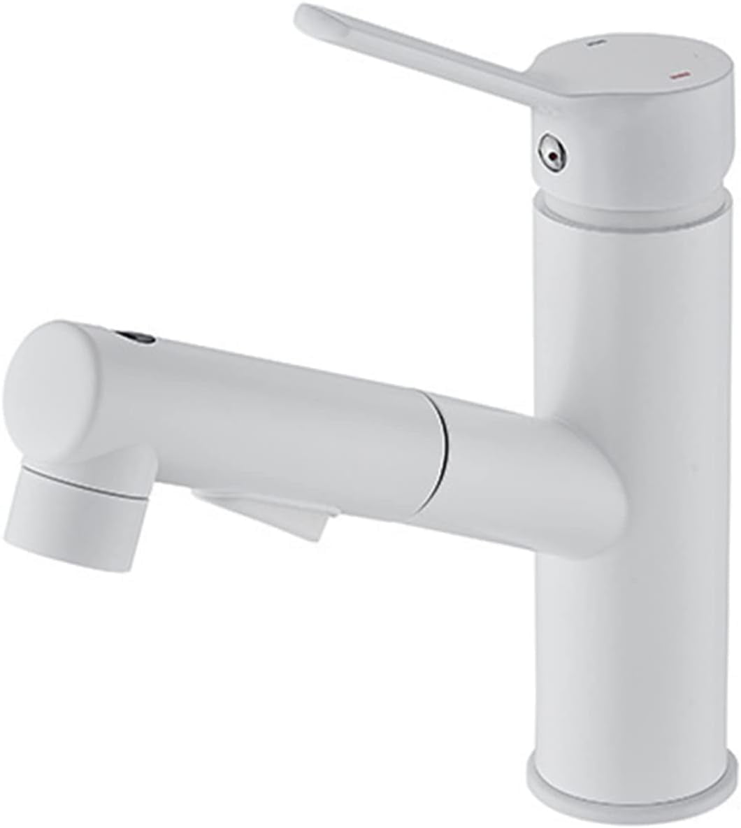 Bathroom Faucet with Pull Out Sprayer,Brass Bathroom Sink Faucet,3 ...