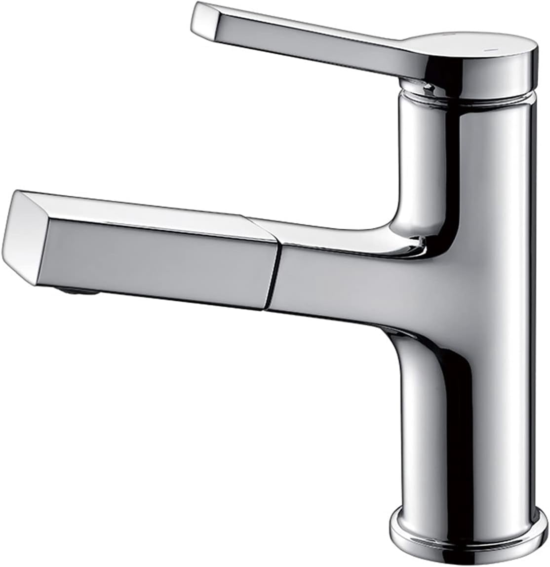 Bathroom Faucet With Pull-out Sprinkler, Brass Bathroom Sink Faucet Hot ...