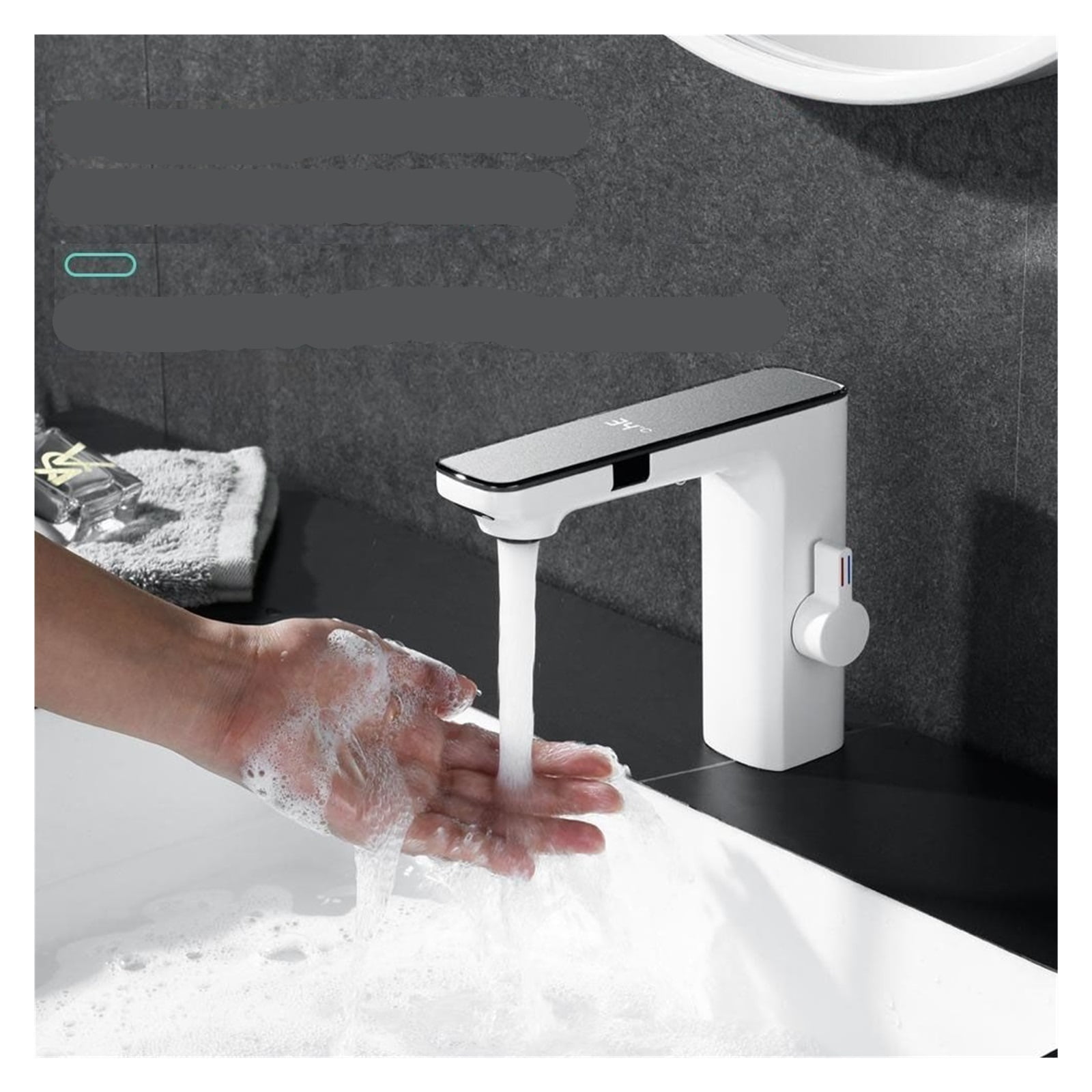 Bathroom Faucet,Sink and Washbasin Mixer can Touch,Single Handle One ...