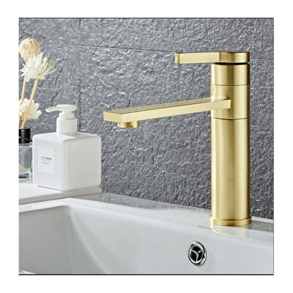 Bathroom Faucet Solid Brass Bathroom Basin Faucet Cold And Hot Water ...