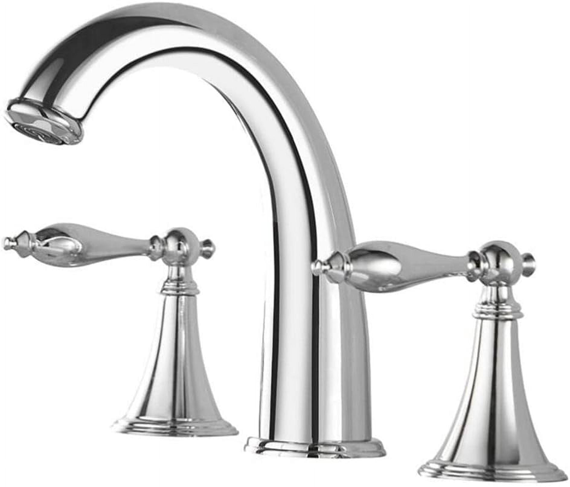Bathroom Faucet Three Hole Brass Washbasin Faucet Hot Water and Cold ...
