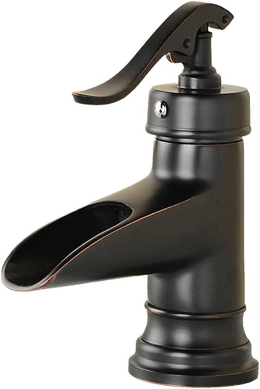 Bathroom Faucets Waterfall, Brass Faucet Bathroom, Sink Faucet Hot and ...