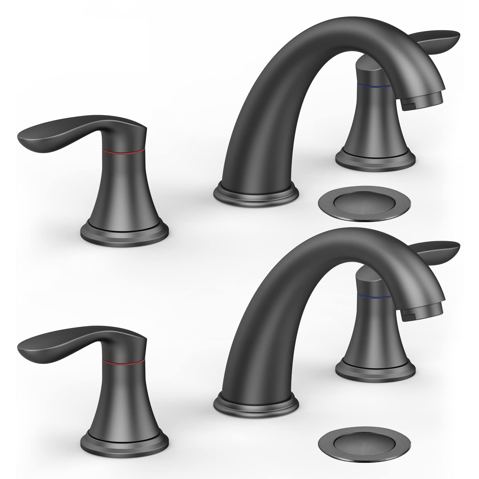 Bathroom Faucets for Sink 3 Hole, Faucet for Bathroom Sink, Bathroom ...