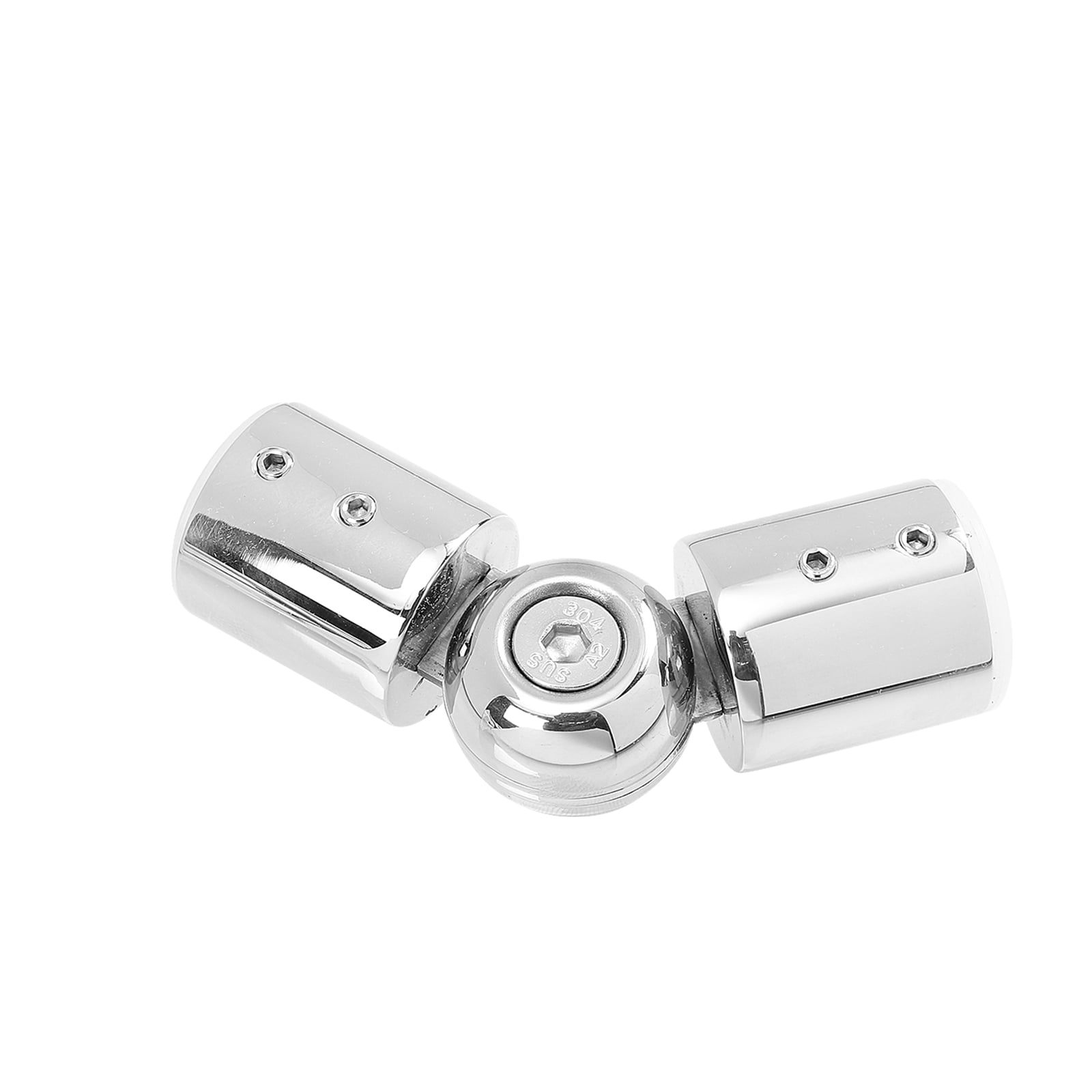 FONDOTIN Stainless Steel Corner Curtain Rod Connector for Adjustable ...