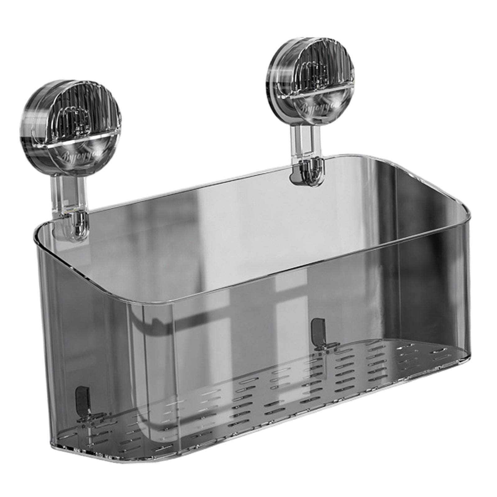 Bathroom Floating Shelf, Washing Storage Rack Luxury, Punch Free Wall ...