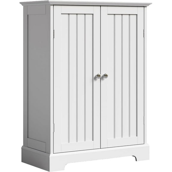 Bathroom Floor Cabinet Modern Bathroom Storage Cabinet with 4 Doors and ...