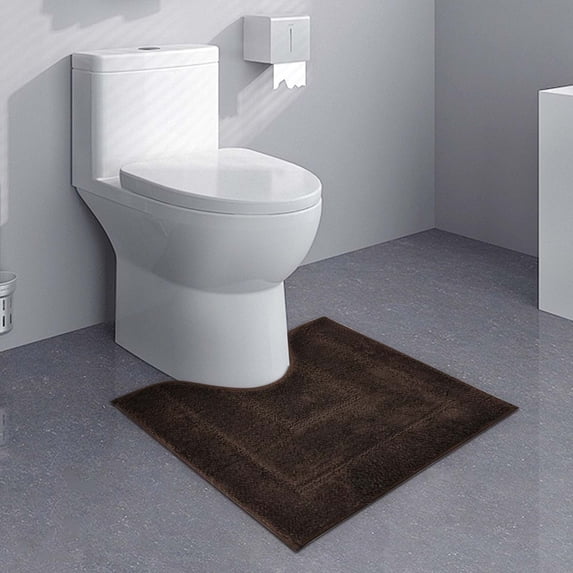 Bathroom Floor Mat U-Shape Thick Microfiber Water Absorbing Door Mat ...