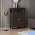 Bathroom Floor Storage Cabinet, Wooden Free Standing Storage Organizer ...