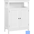 Bathroom Floor Storage Cabinet, Wooden Free Standing Storage Organizer ...