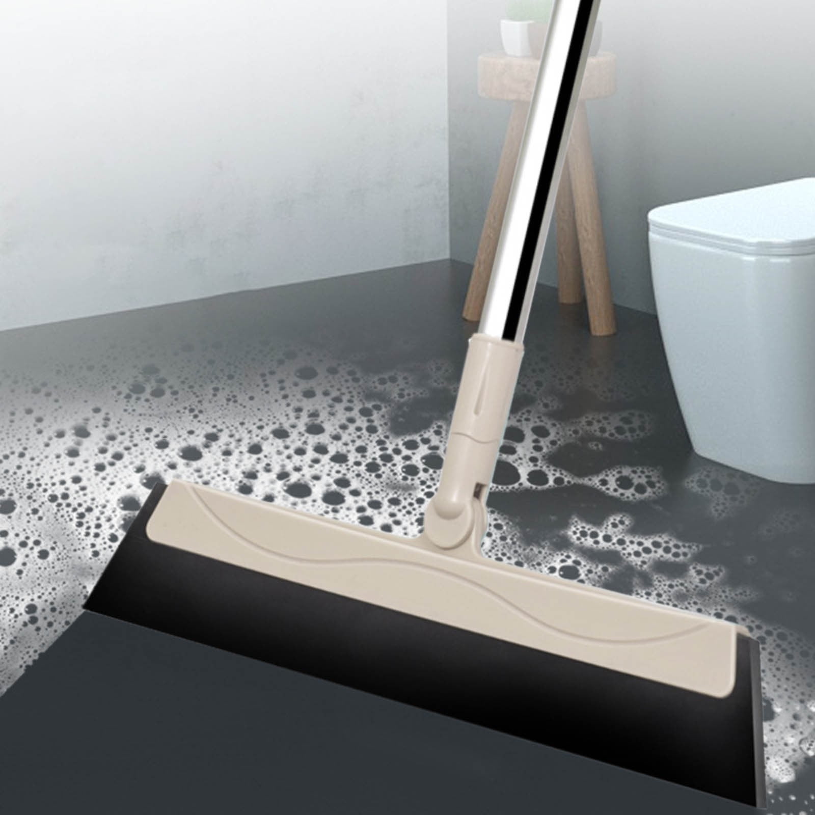 Bathroom Floor Wiper | Multi-Purpose Wet & Dry Sweeper | 180° Rotating ...