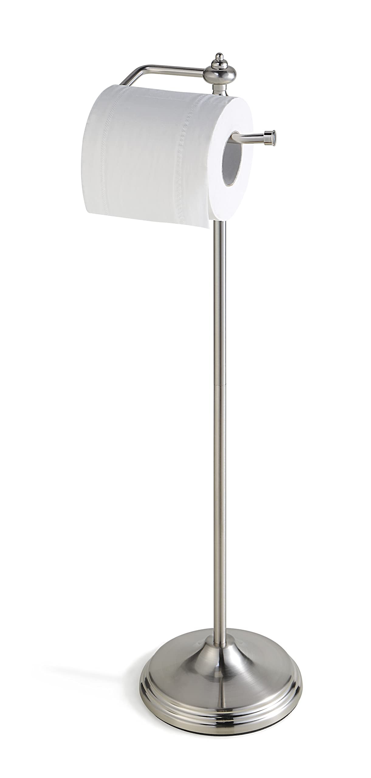Bathroom Free Standing Toilet Tissue Paper Roll Holder Stand with ...