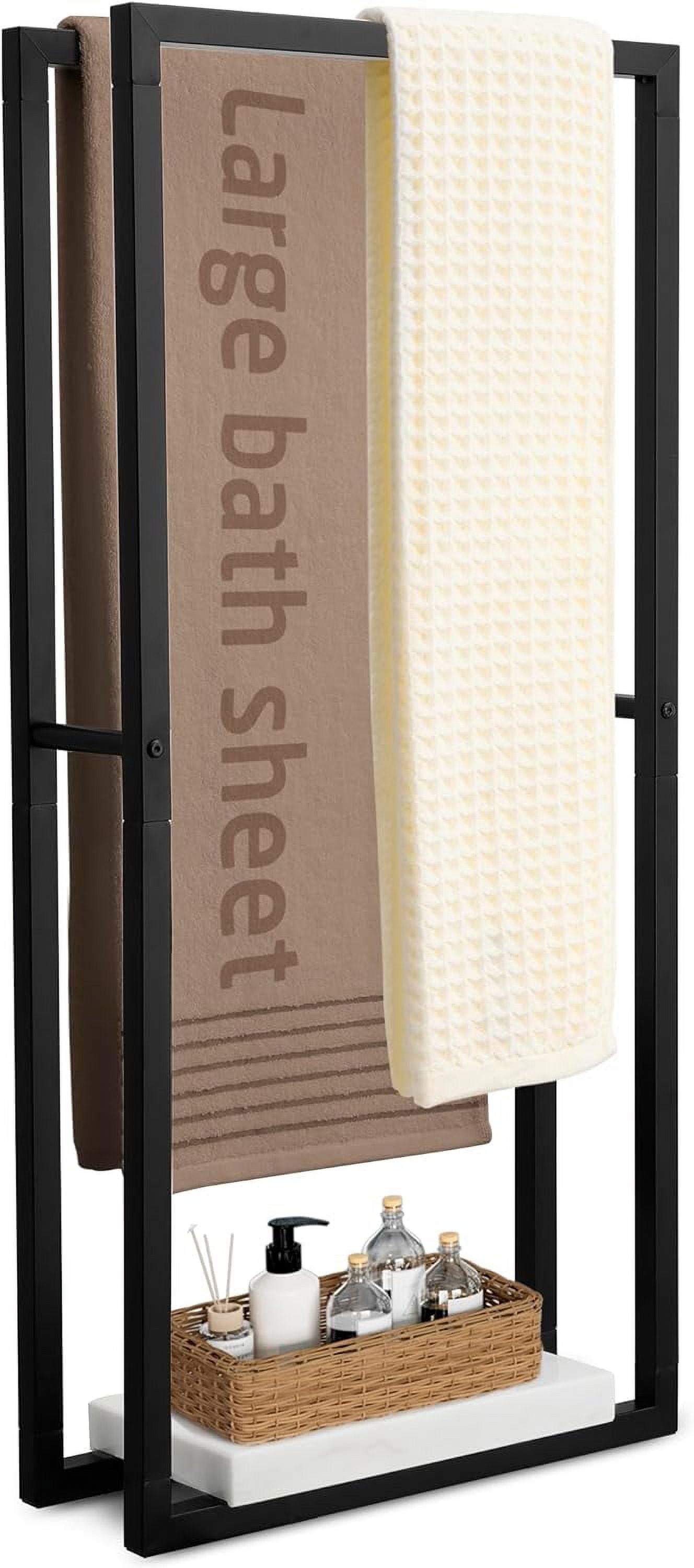 Bathroom Free Standing Towel Rack, Freestanding Floor Towel Rack Stand ...