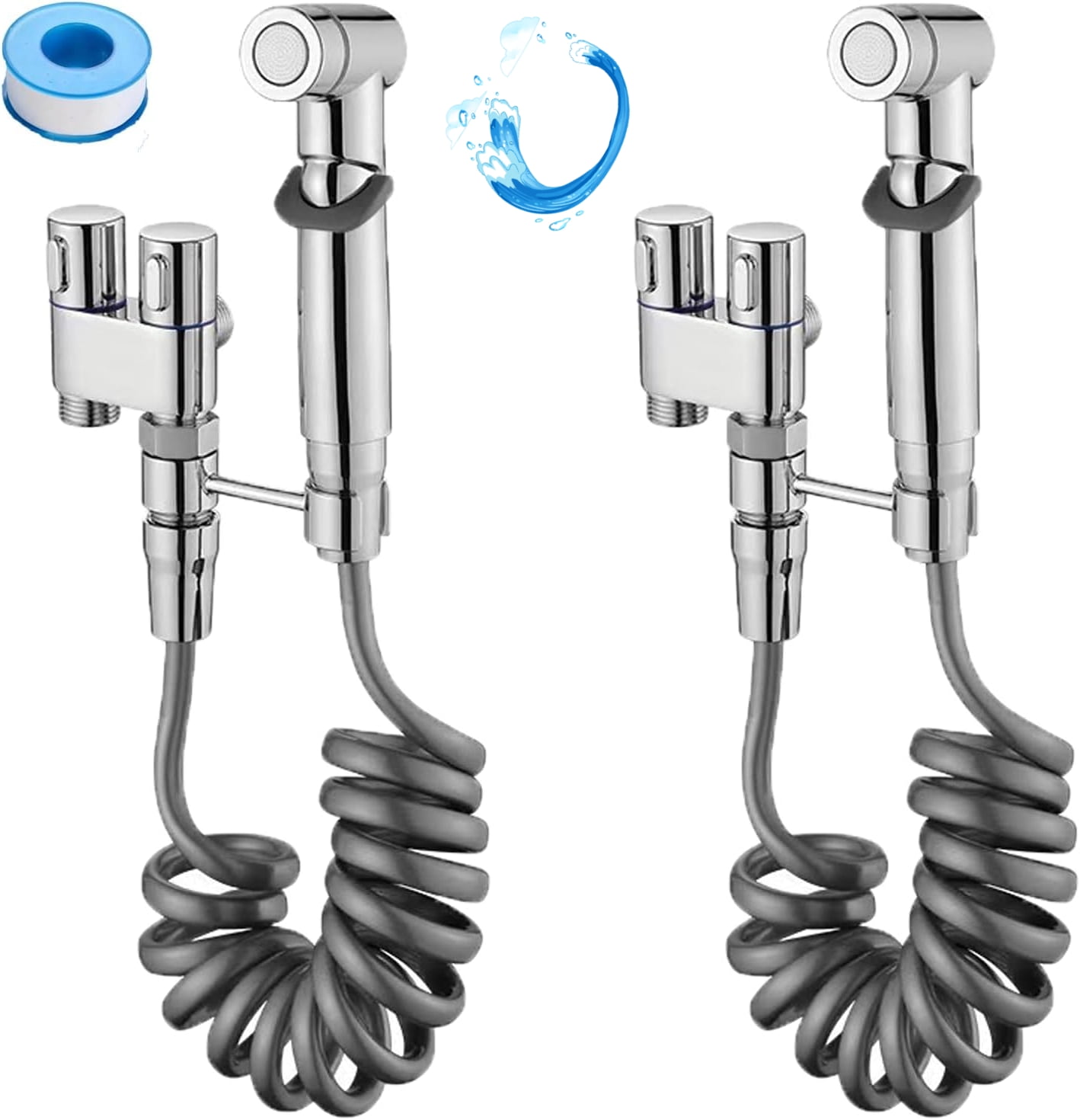 Bathroom Fresh Wall Mounted Faucet Spray Set, Langgi Toilet Companion ...