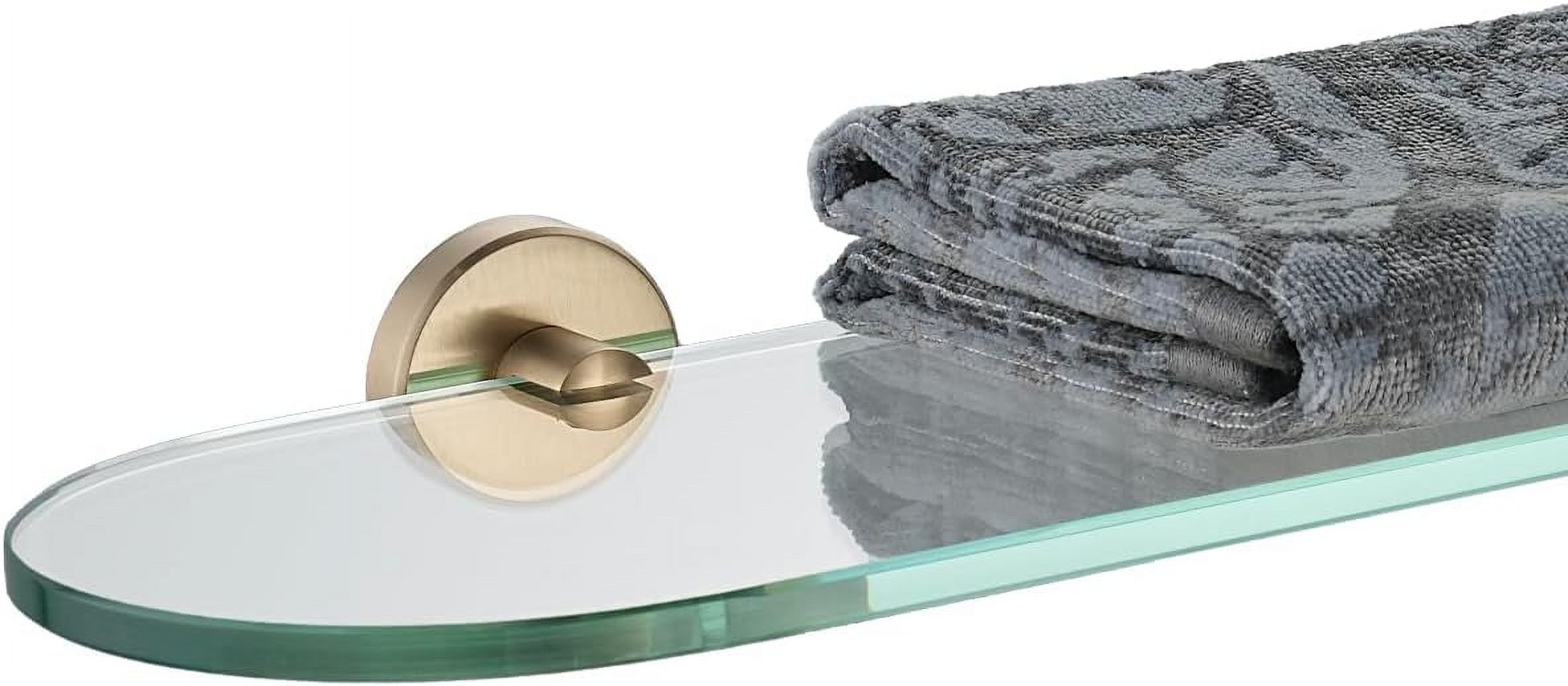 Bathroom Glass Shelf Oil Rubbed Bronze, Tempered Glass Shower Storage ...