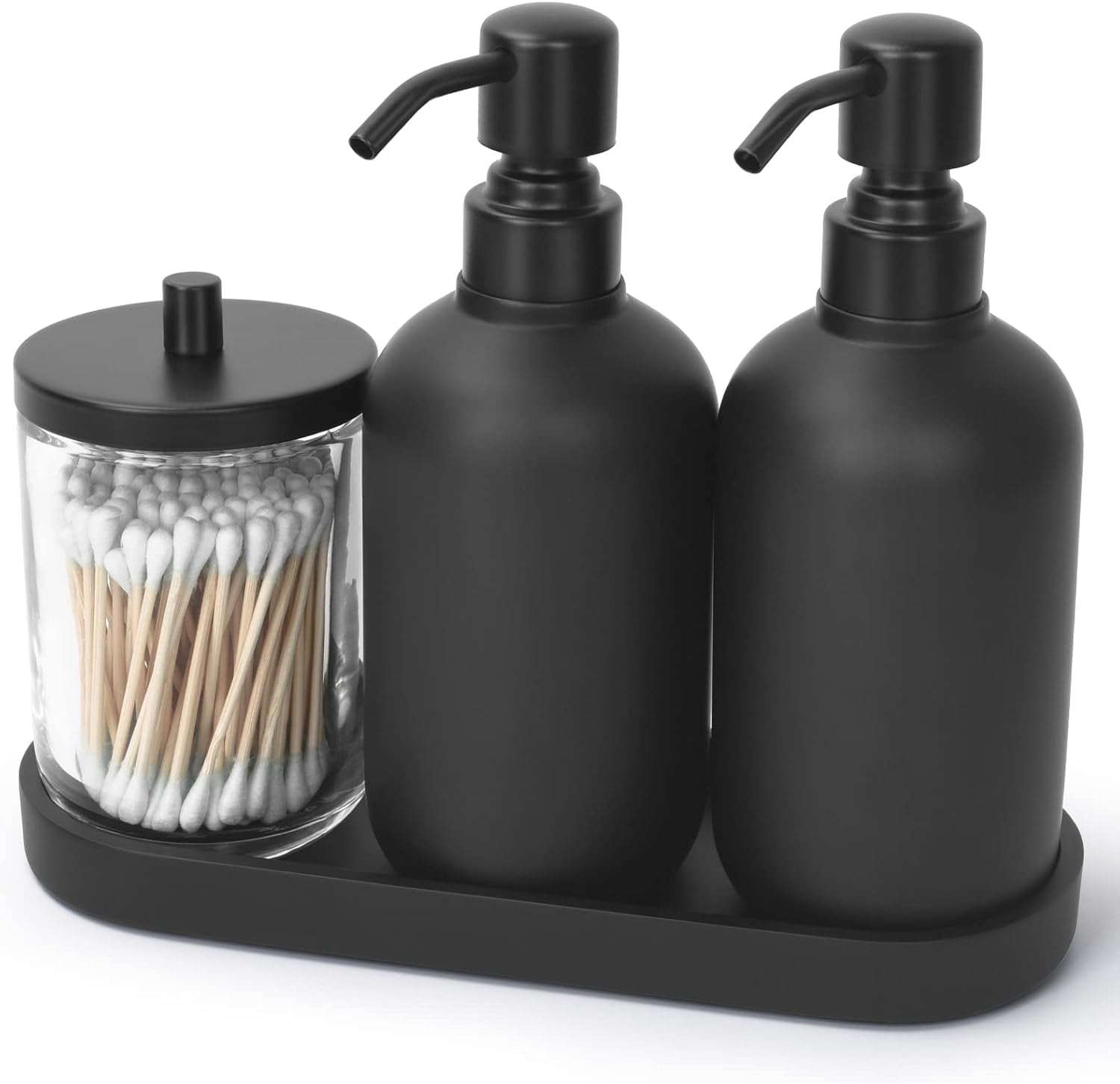 Bathroom Hand Soap Dispensers,4-Piece Lotion Bottle Set-Includes Lotion ...
