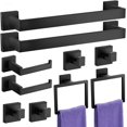 Bathroom Hardware Accessories Set: Bath Towel Bar Set, Towel Racks for ...