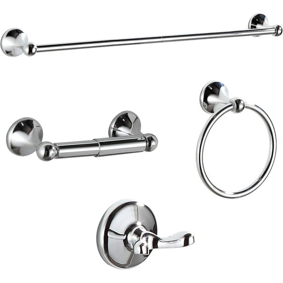 Bathroom Hardware Set, Adjustable Expandable Towel Bar 4- Bathroom ...