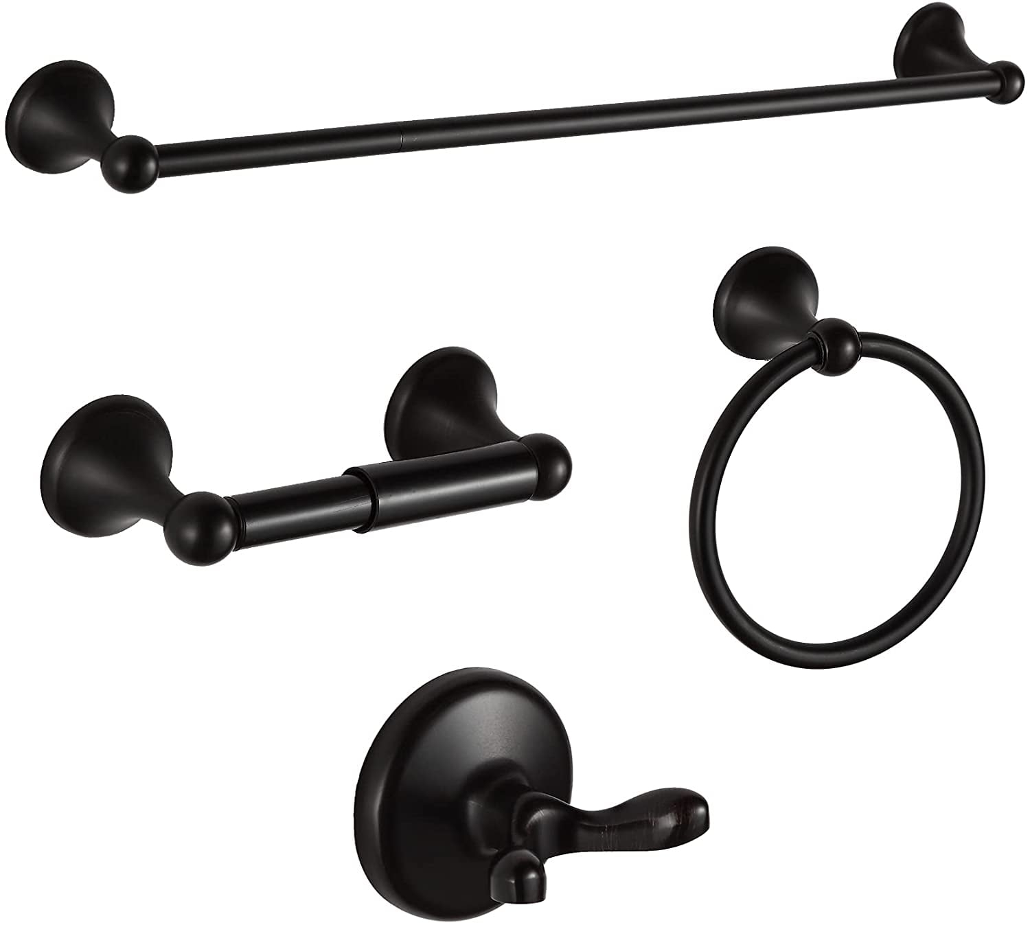 Bathroom Hardware Set, Oil-Rubbed Bronze Adjustable Expandable Towel ...