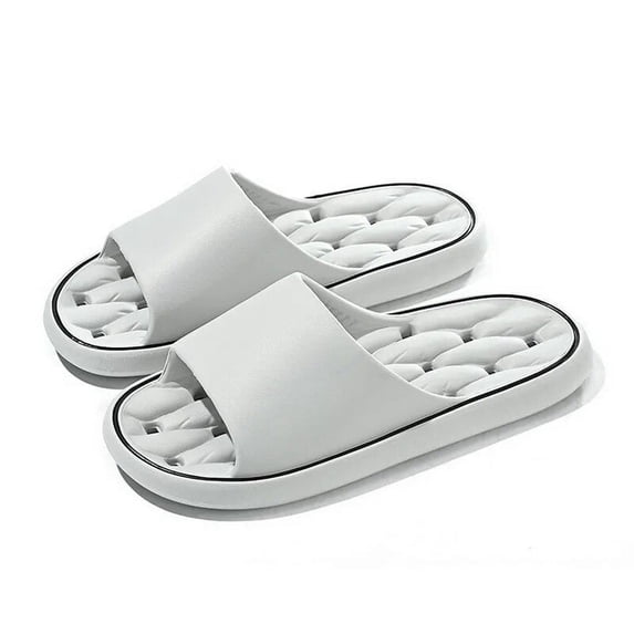 Bathroom House Slippers Leaking Quick-Drying Shower Slipper Light ...