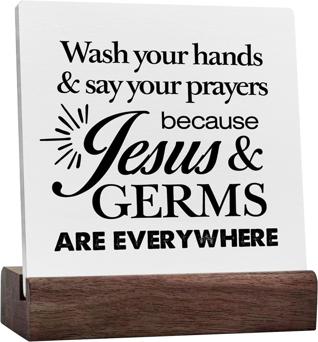 Bathroom Humor Ceramic Table Sign Art Desk Decor Wash Your Hands and ...