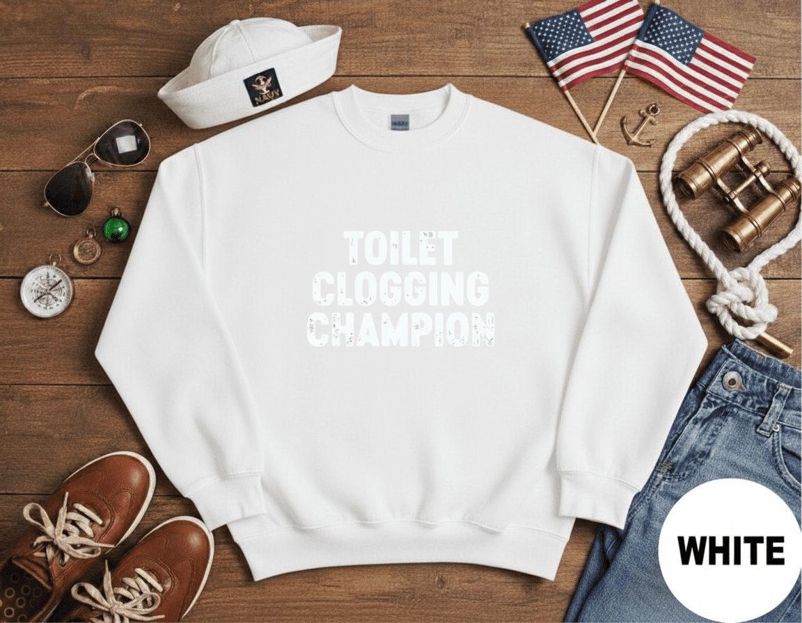 Bathroom Humor Champion Funny Quote Festive Holiday Fun Celebration ...