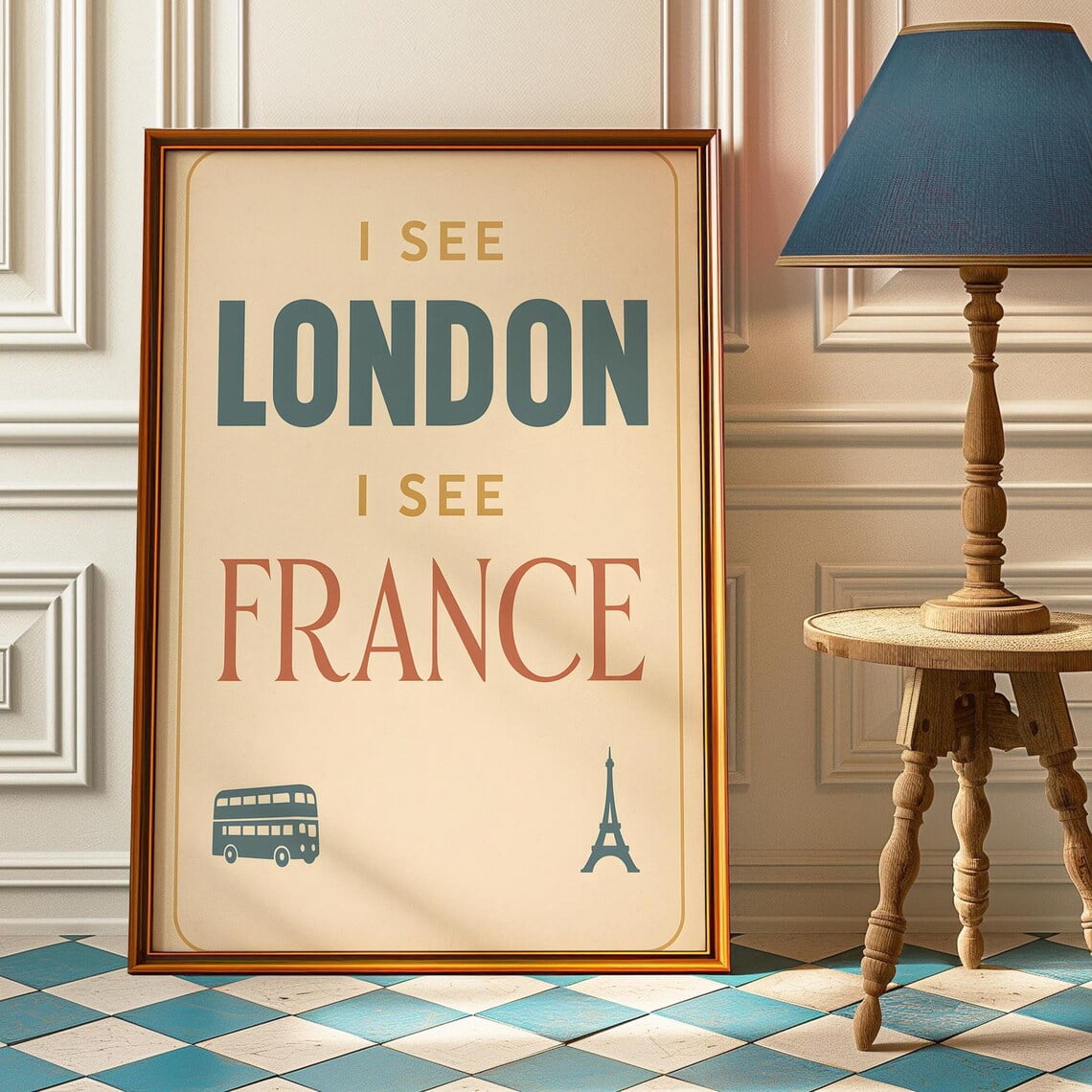Bathroom I See London I See France Retro Cheeky Vintage Aesthetic ...